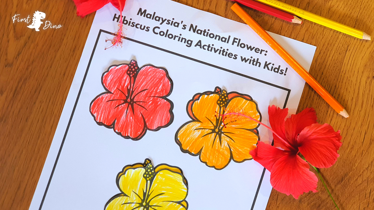 Malaysia's National Flower: Hibiscus Coloring Activities with Kids ...